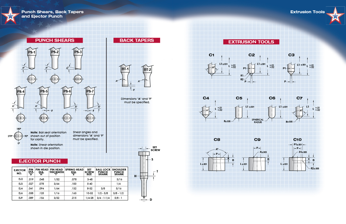 Standard Precision Punches & Buttons & Die Tooling for Stamping & Roll ...
